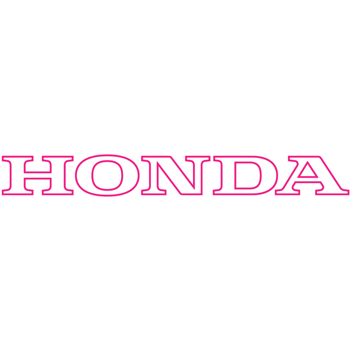Honda Outline Logo Vinyl Decal Car Window Bumper Sticker Race - Etsy