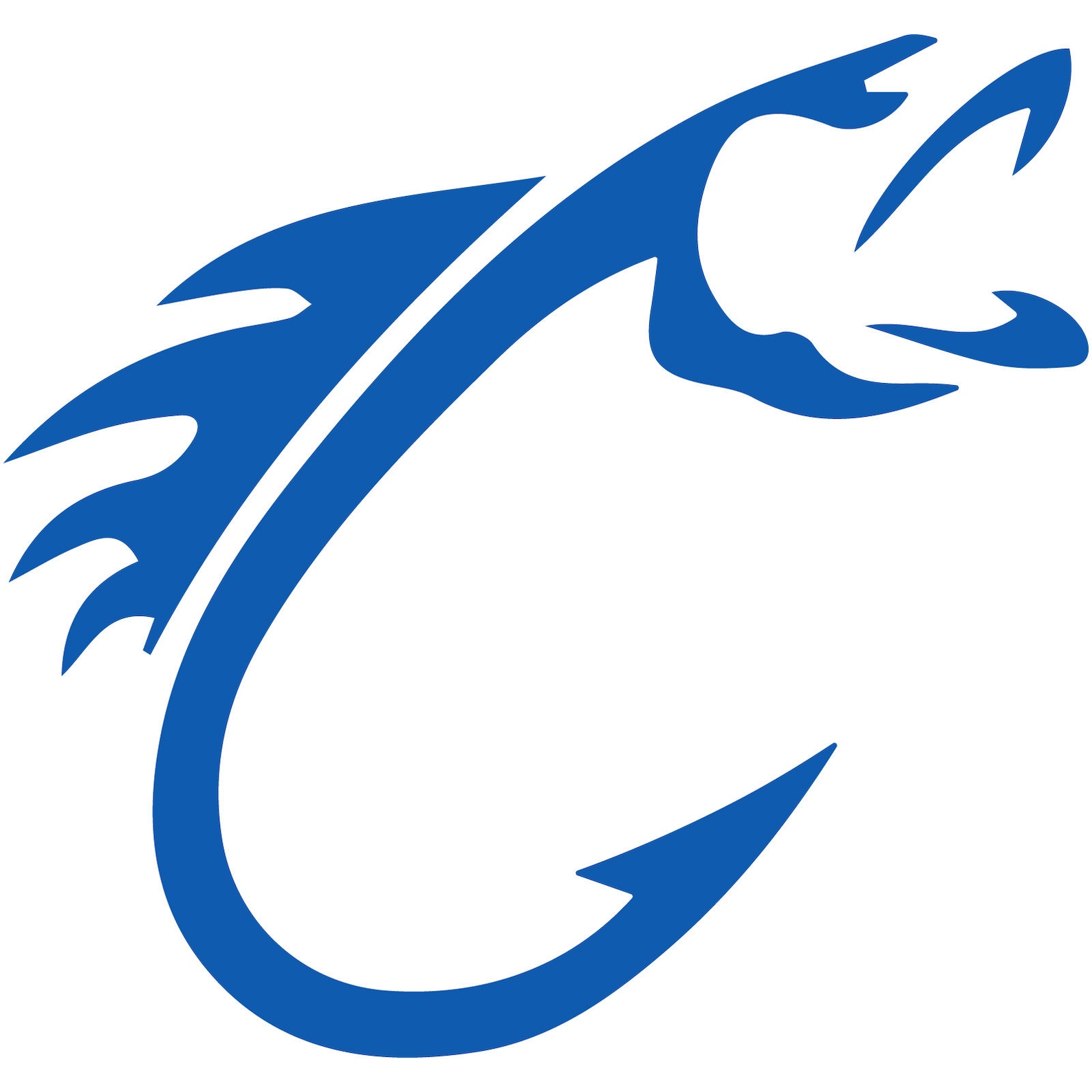 Fish Shaped Barbed Fishing Hook Vinyl Decal Car Window Bumper | Etsy