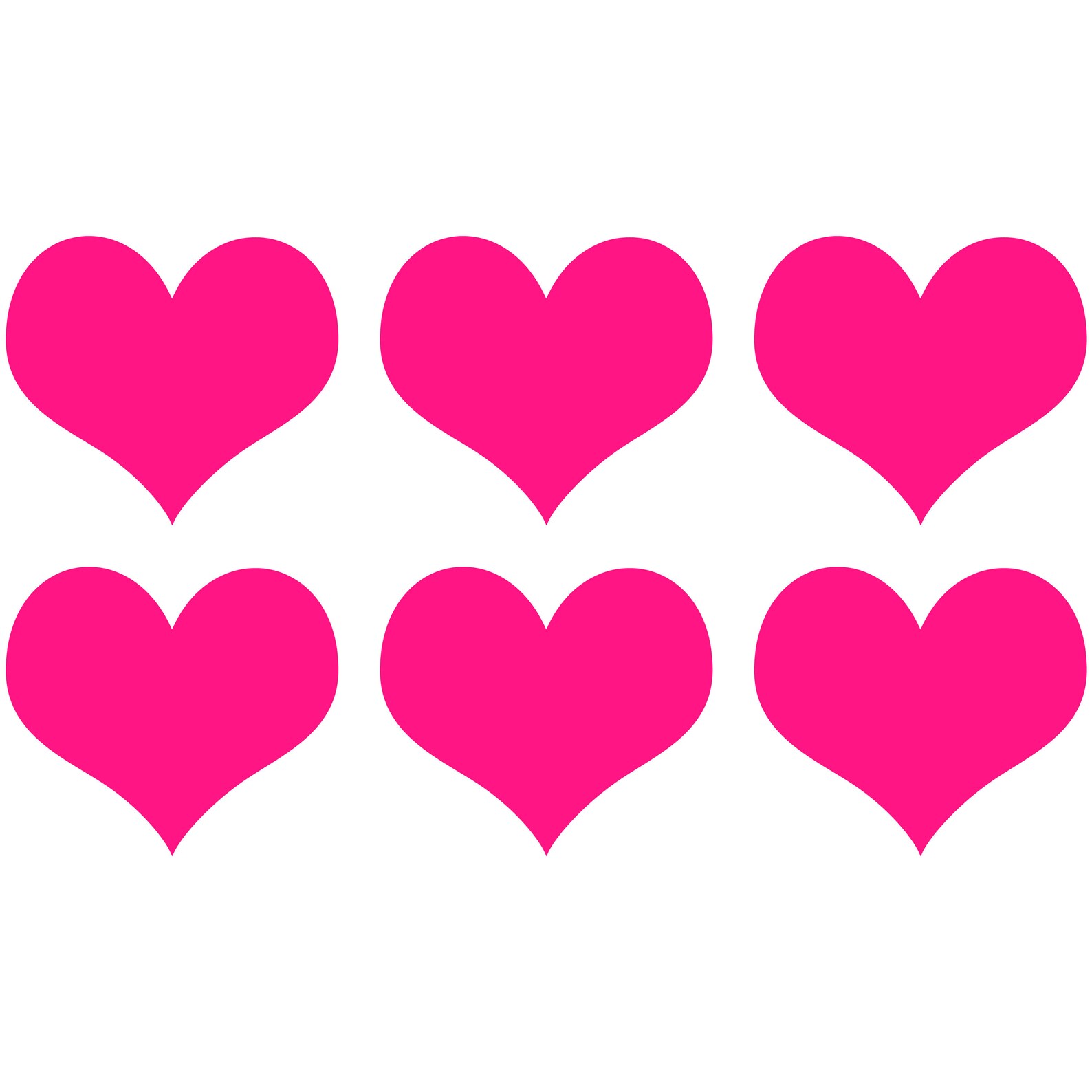 Heart Shape Pack Set Vinyl Decal Car Window Bumper Sticker - Etsy