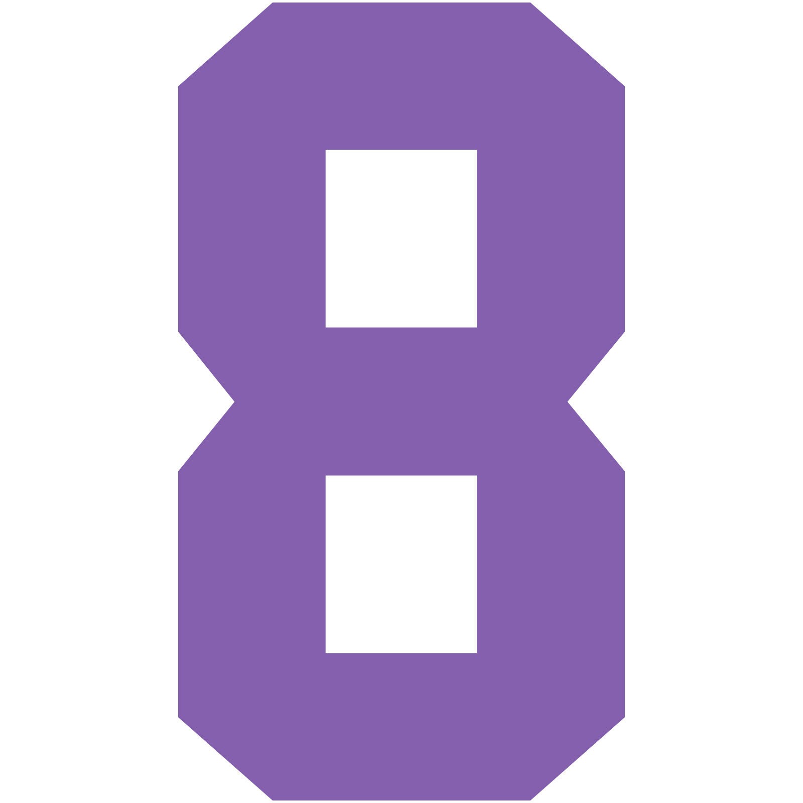 Varsity Number 8 Decal Sticker Vinyl Window Laptop College Athletic ...