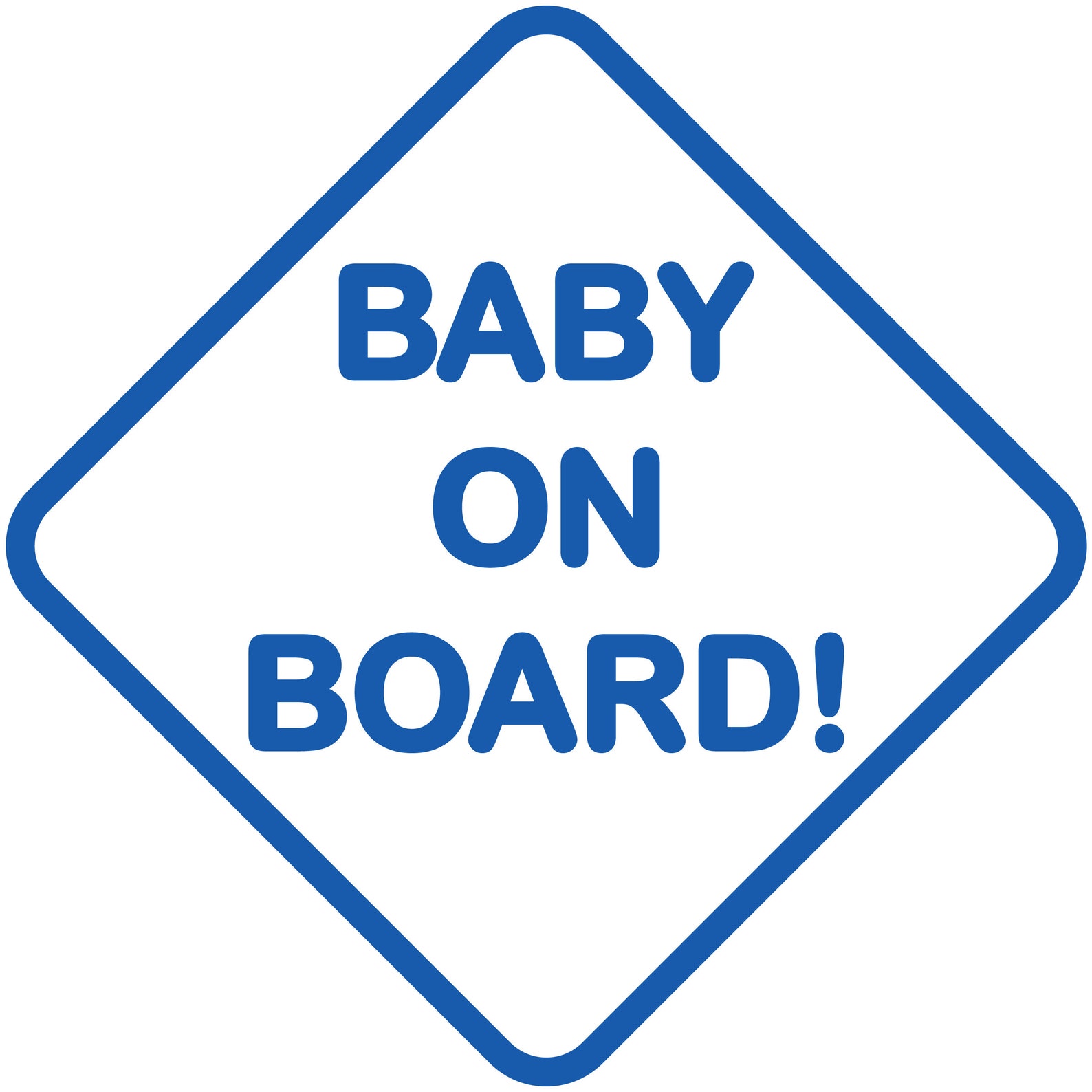 Baby on Board Logo Vinyl Decal Car Window Bumper Sticker - Etsy