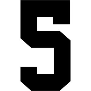 Varsity Number 5 Decal Sticker Vinyl Window Laptop College Athletic ...