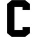 Varsity Letter C Decal Sticker Vinyl Window Laptop College Athletic ...