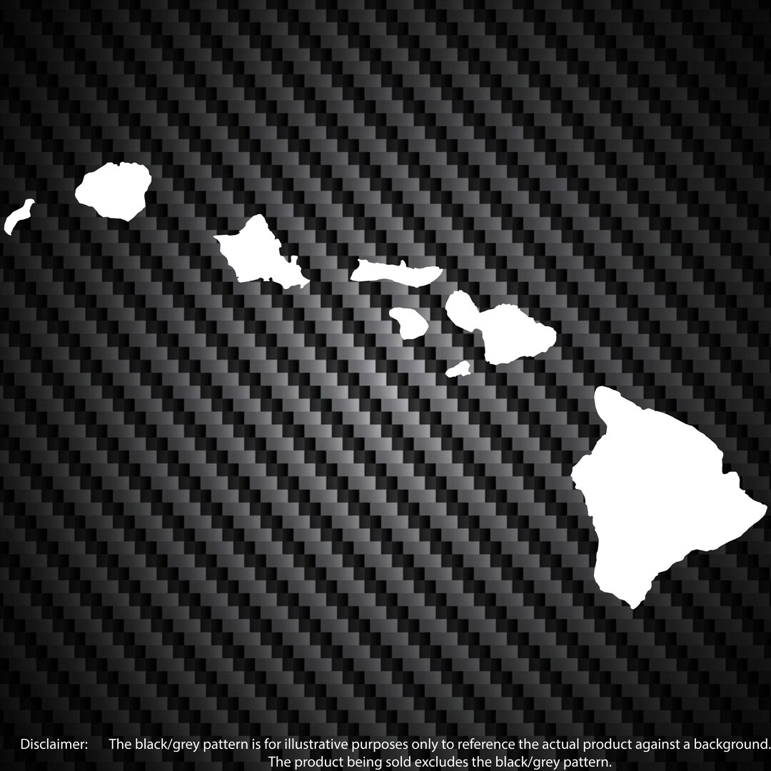 Hawaiian Islands Vinyl Decal Sticker Car Window Bumper Laptop Select ...