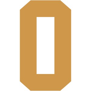 Varsity Number 0 Decal Sticker Vinyl Window Laptop College Athletic ...