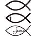 Jesus Fish 3 Pack Vinyl Decal Car Truck Window Bumper Sticker - Etsy