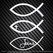 Jesus Fish 3 Pack Vinyl Decal Car Truck Window Bumper Sticker - Etsy