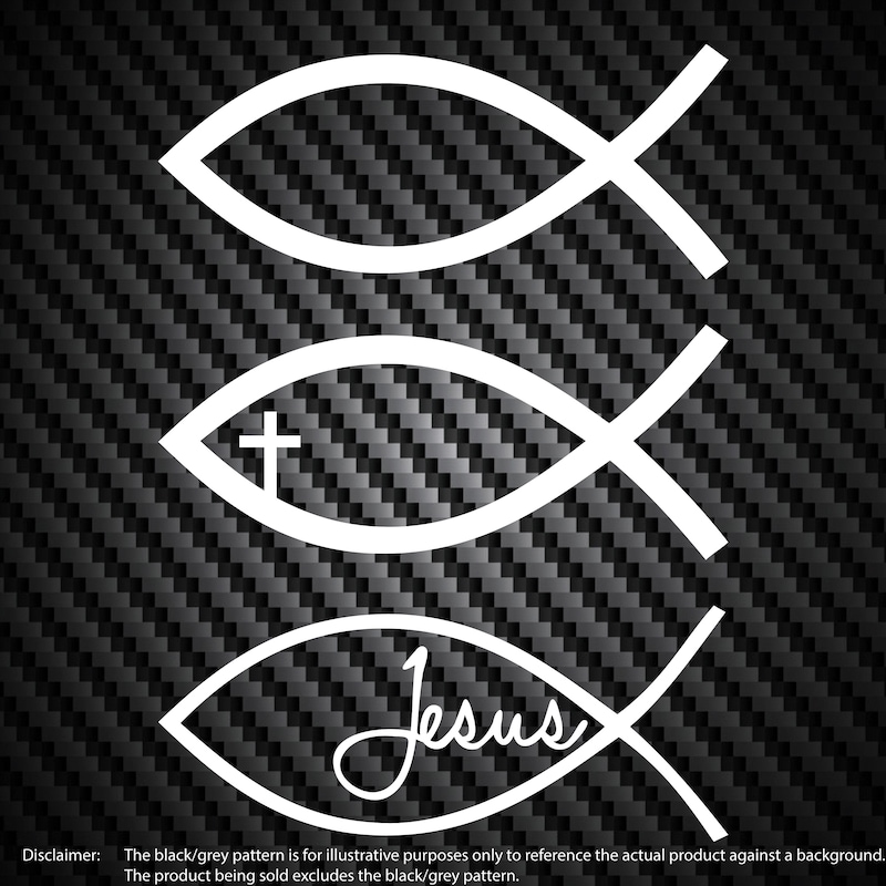 Jesus Fish Decal - Etsy
