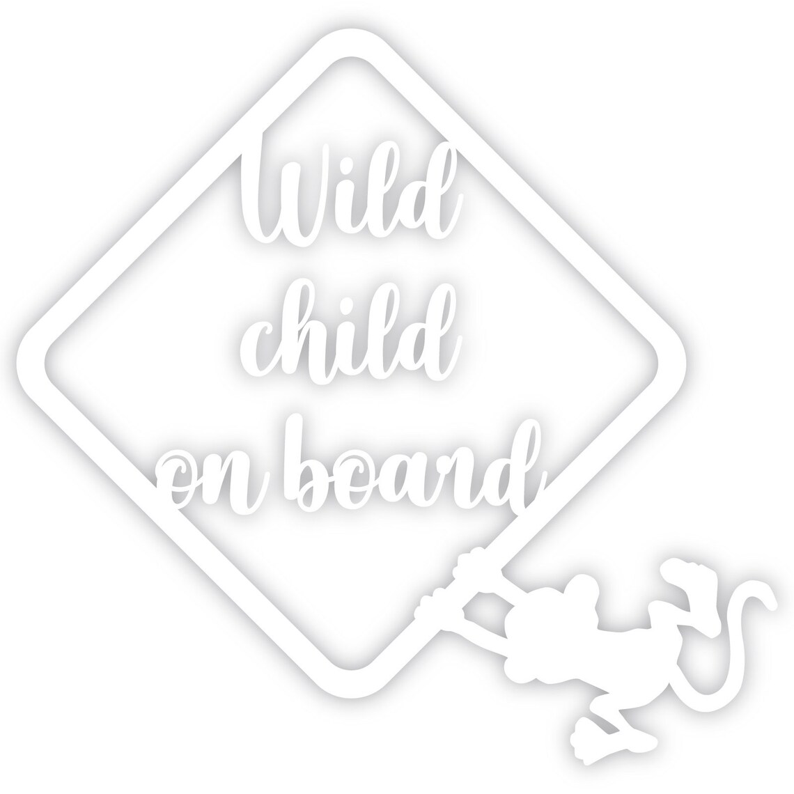 Wild Child on Board Vinyl Decal Car Window Bumper Sticker - Etsy