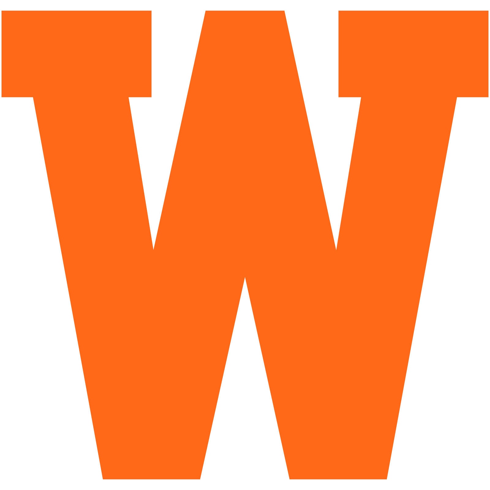 Varsity Letter W Decal Sticker Vinyl Window Laptop College | Etsy