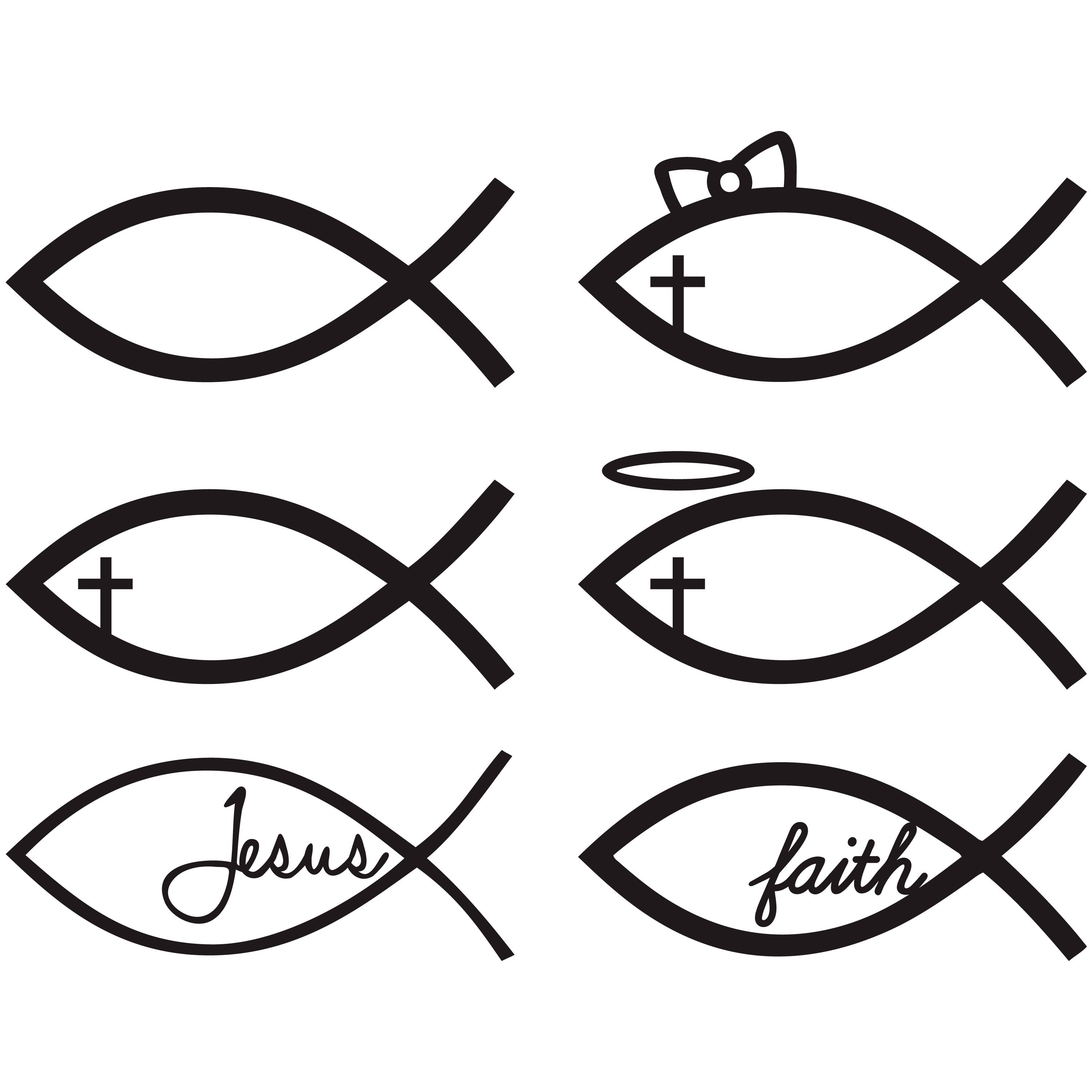 Jesus Fish 6 Pack Vinyl Decal Car Truck Window Bumper Sticker | Etsy