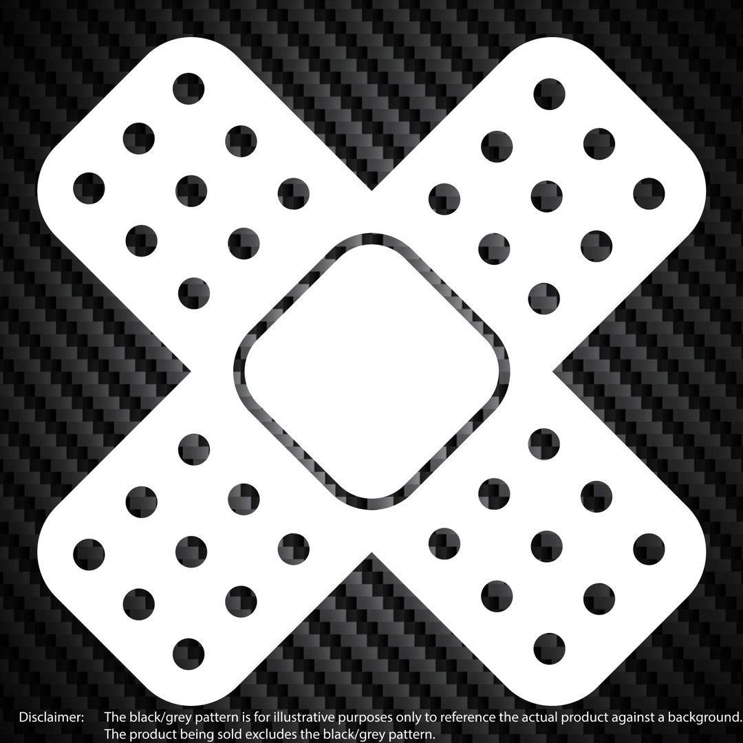 Bandage Cross Vinyl Decal Car Window Bumper Sticker Euro JDM Race Show ...