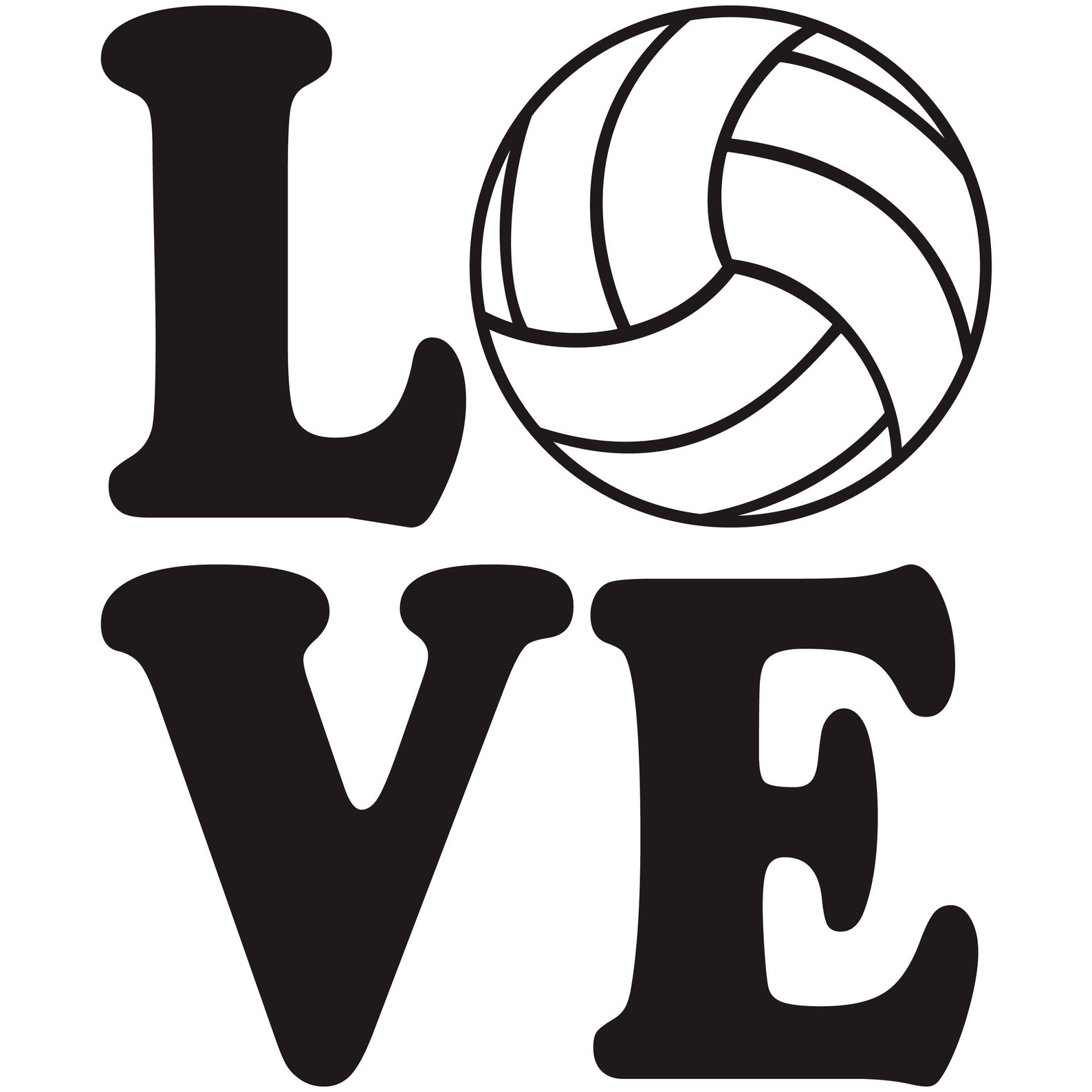 Love Volleyball Stack Vinyl Decal Car Window Bumper Sticker - Etsy
