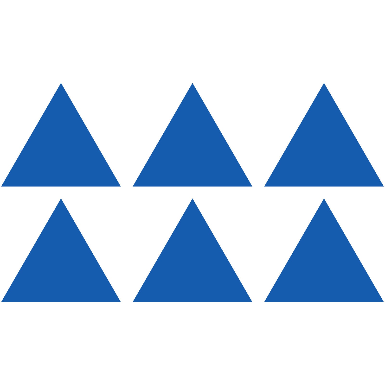 Triangle Triangles Pack Set Vinyl Decal Car Window Bumper Sticker ...