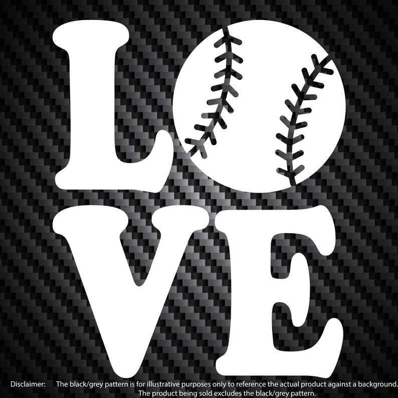Love Baseball Vinyl Decal Car Window Bumper Sticker MLB Sports - Etsy