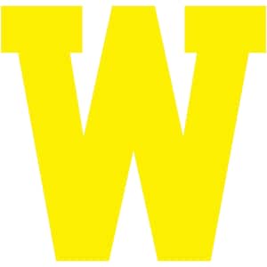 Varsity Letter W Decal Sticker Vinyl Window Laptop College Athletic ...
