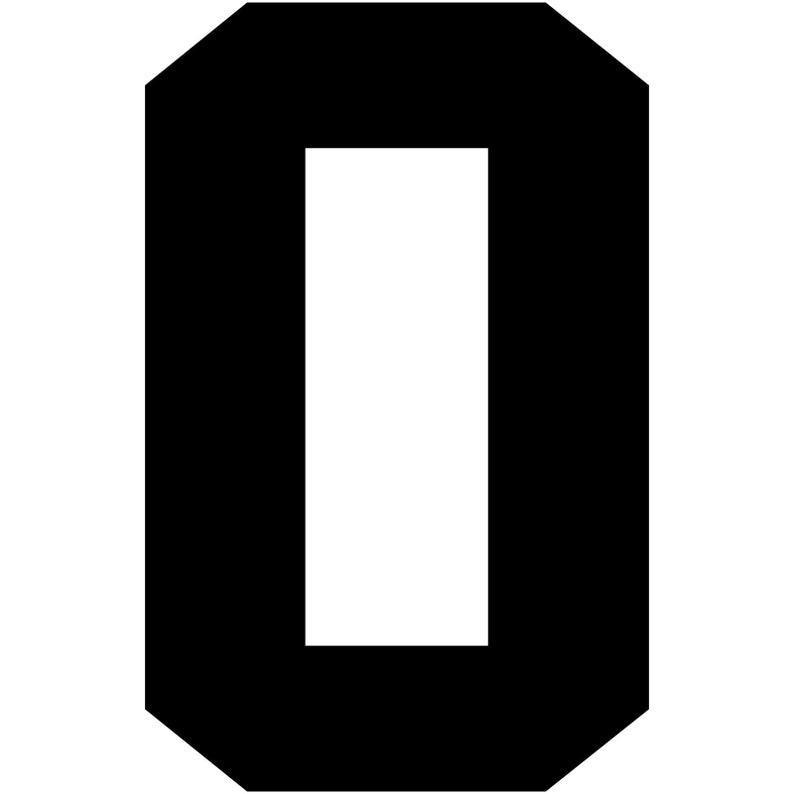 Varsity Letter O Decal Sticker Vinyl Window Laptop College Athletic ...