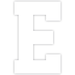 Varsity Letter E Decal Sticker Vinyl Window Laptop College Athletic ...