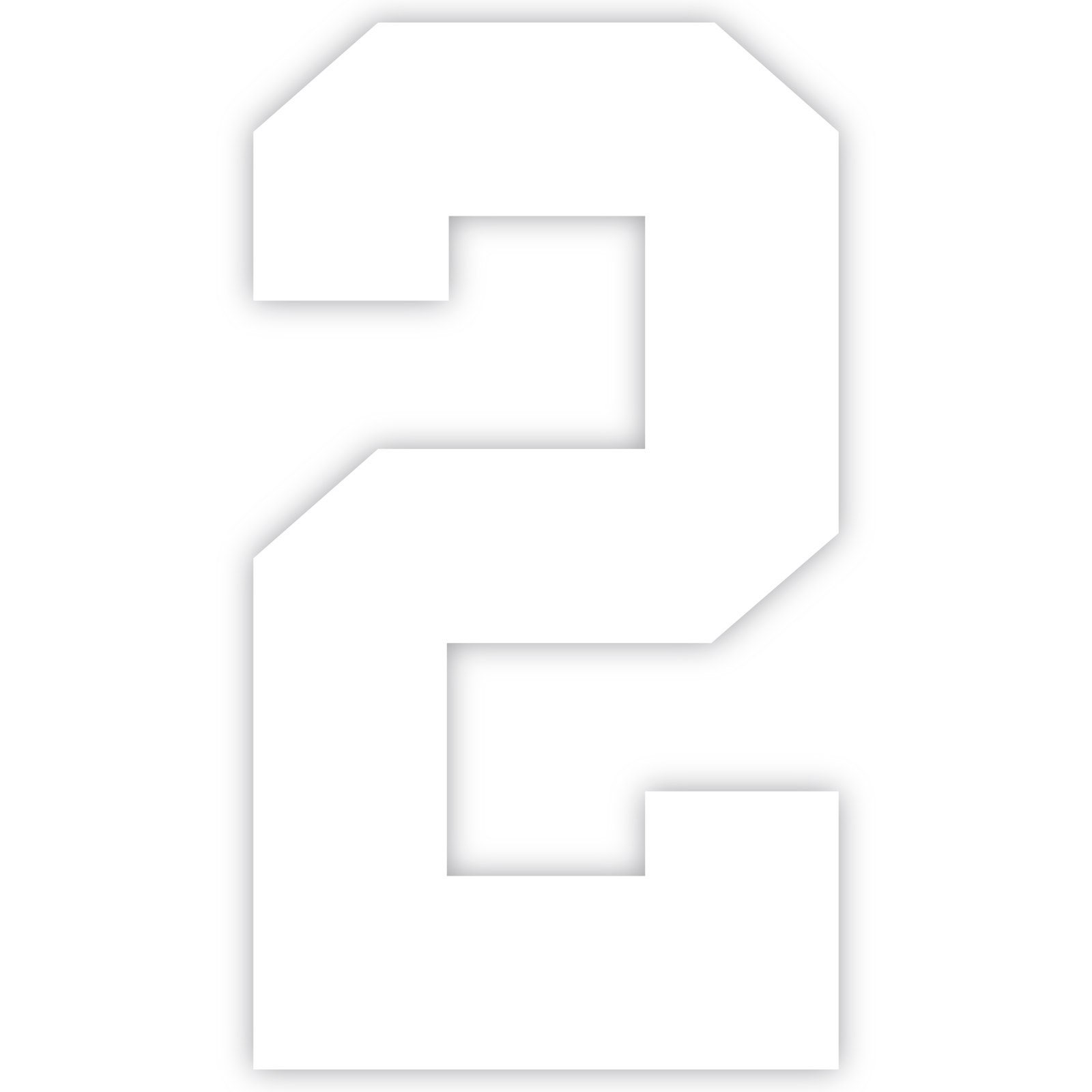 Varsity Number 2 Decal Sticker Vinyl Window Laptop College - Etsy