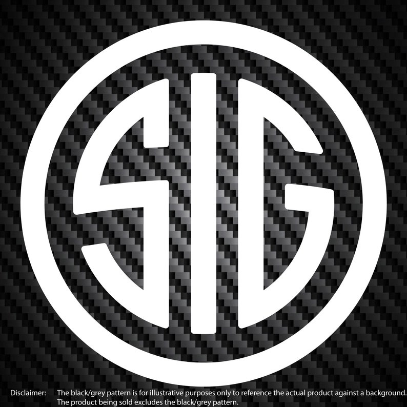 Sig Sauer Circle Logo Vinyl Decal Car Window Bumper Sticker | Etsy
