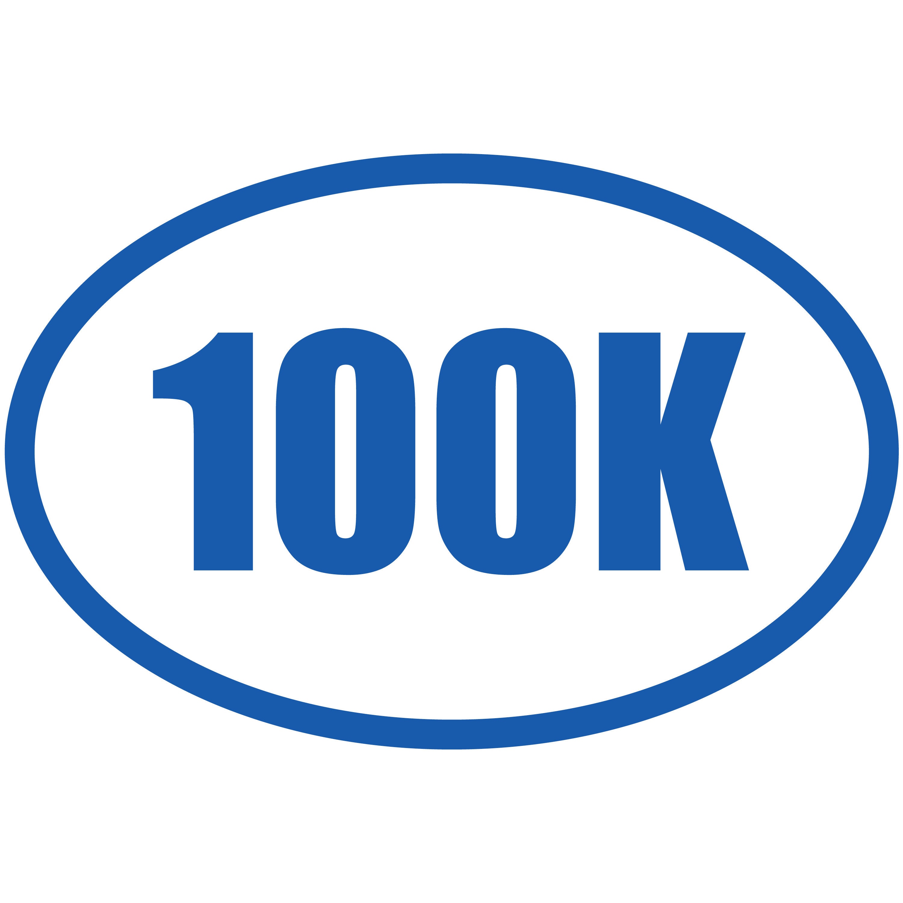 100K Full Marathon Ultramarathon Euro Oval Running Vinyl Decal - Etsy