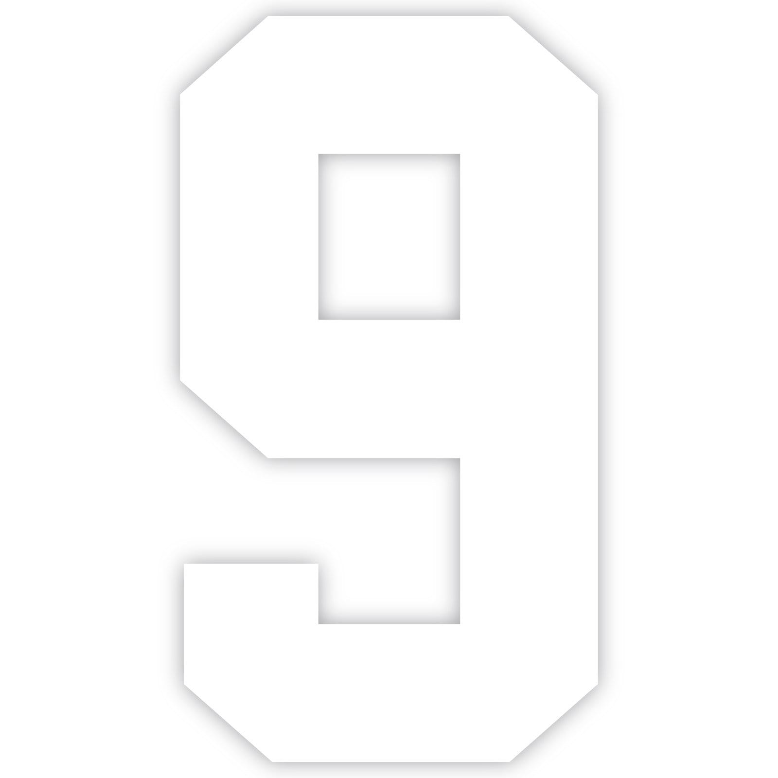 Varsity Number 9 Decal Sticker Vinyl Window Laptop College - Etsy