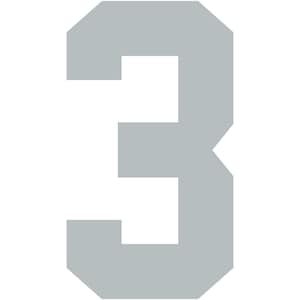 Varsity Number 3 Decal Sticker Vinyl Window Laptop College Athletic ...