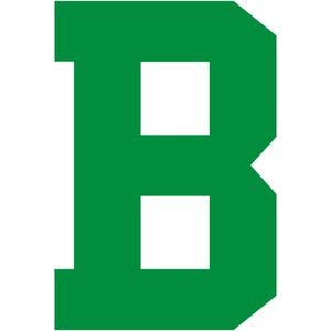 Varsity Letter B Decal Sticker Vinyl Window Laptop College Athletic ...