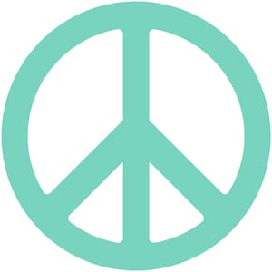 Peace Sign Vinyl Decal Car Window Bumper Sticker - Etsy