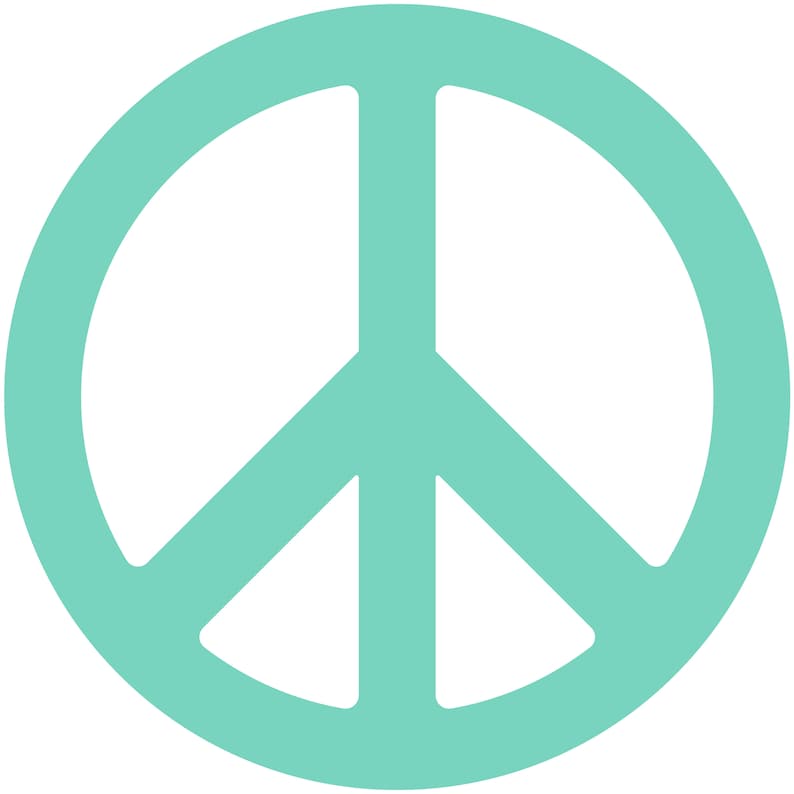 Peace Sign Vinyl Decal Car Window Bumper Sticker | Etsy