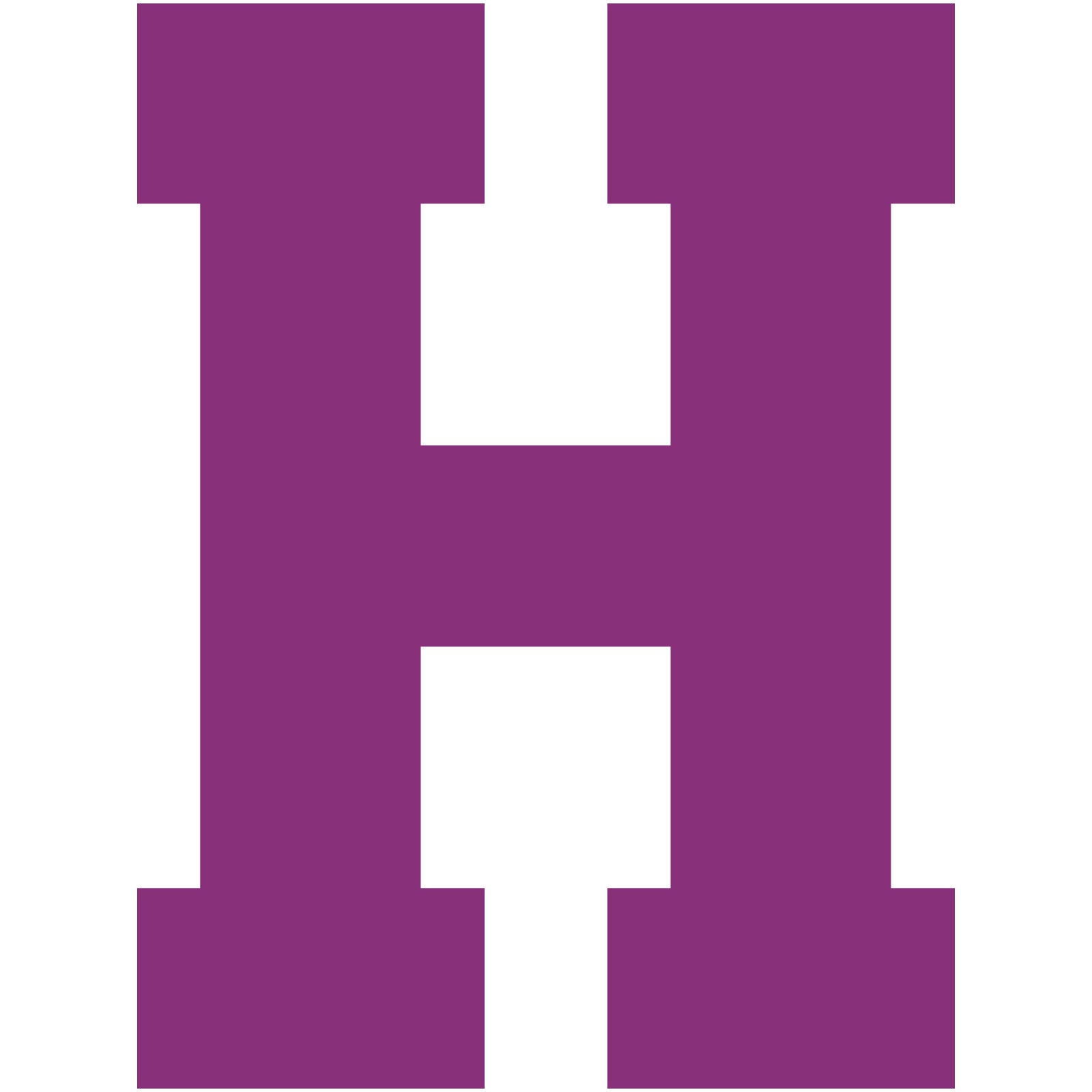 Varsity Letter H Decal Sticker Vinyl Window Laptop College Athletic ...