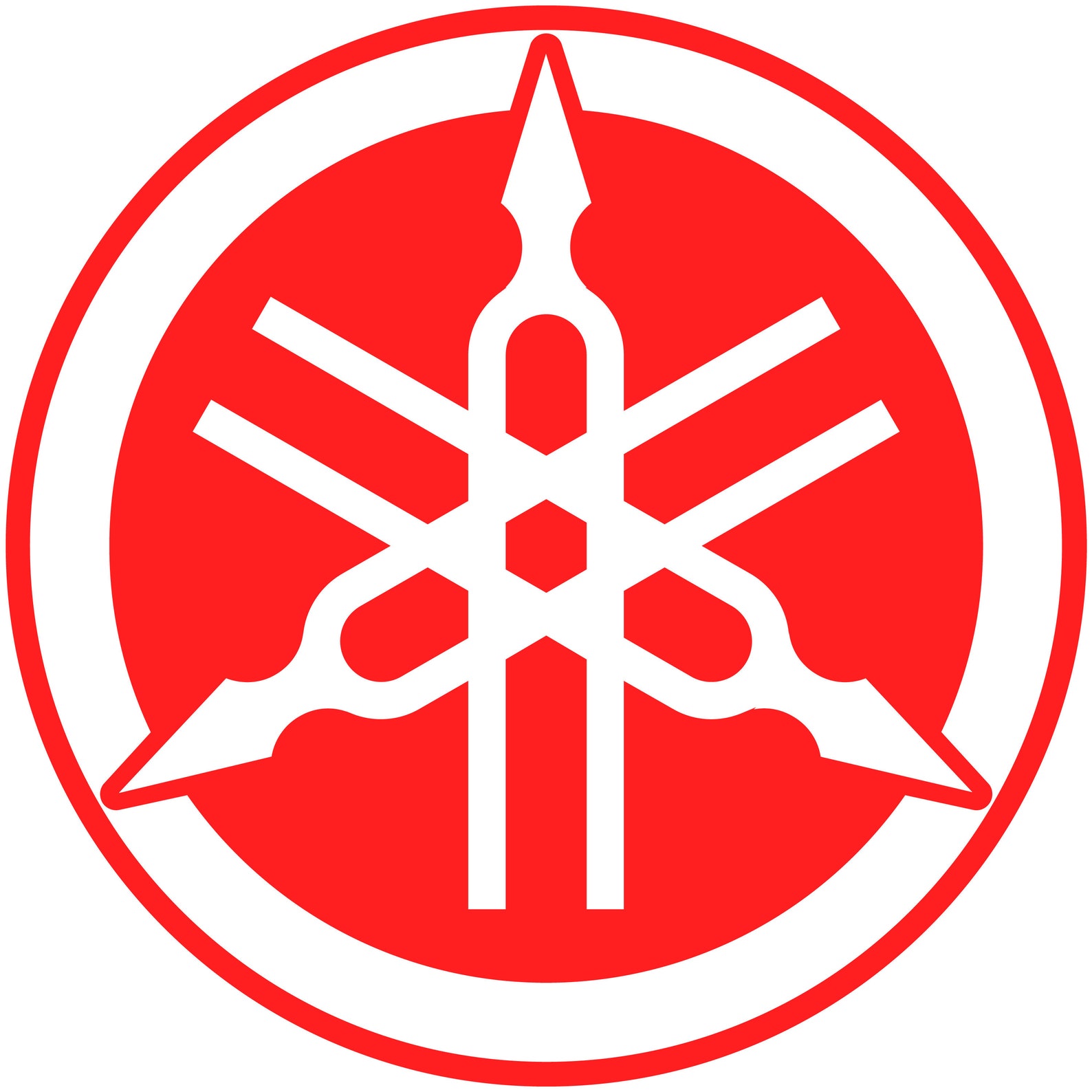 Yamaha Circle Logo Vinyl Decal Car Window Bumper Sticker Select Color ...