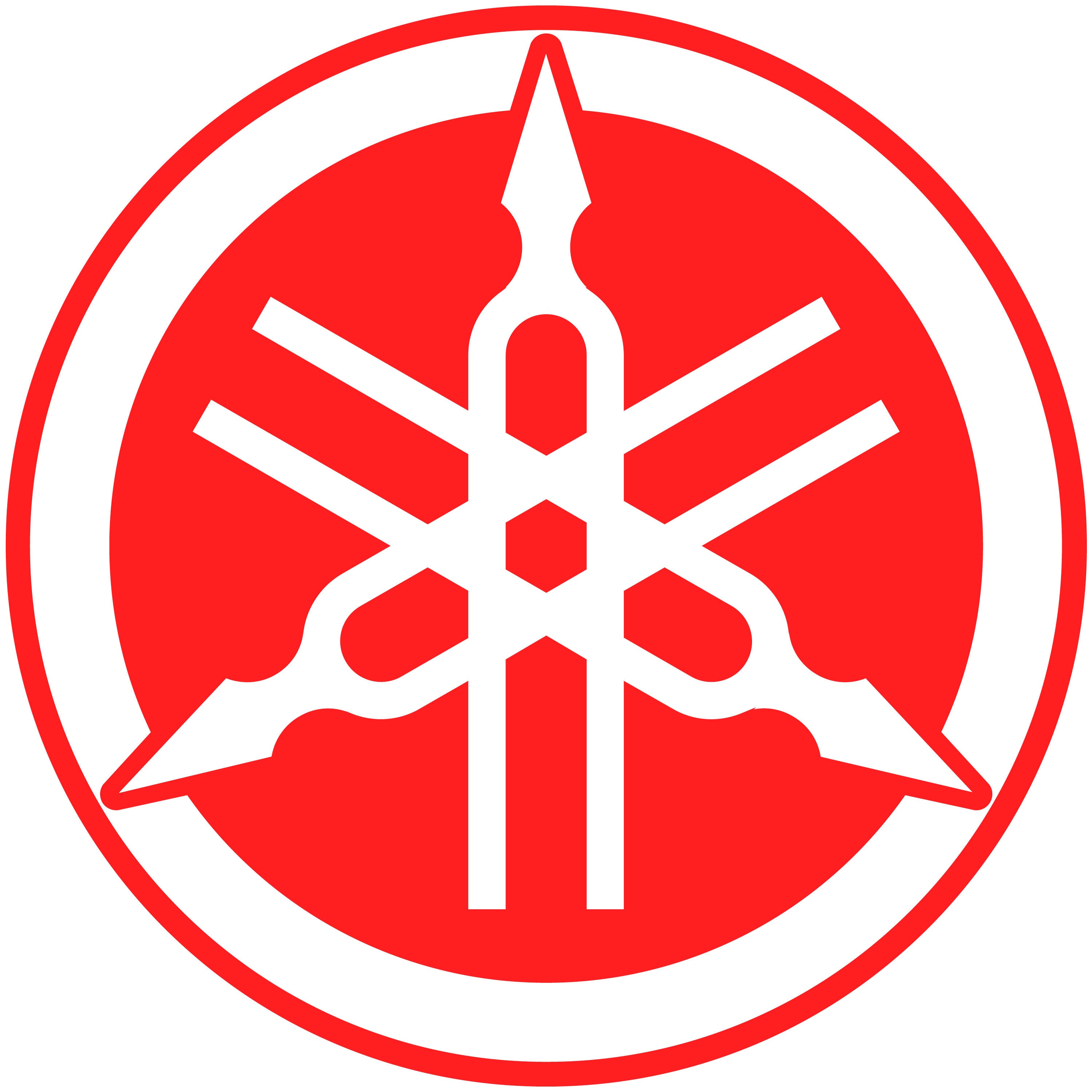 Yamaha Circle Logo Vinyl Decal Car Window Bumper Sticker Select Color ...