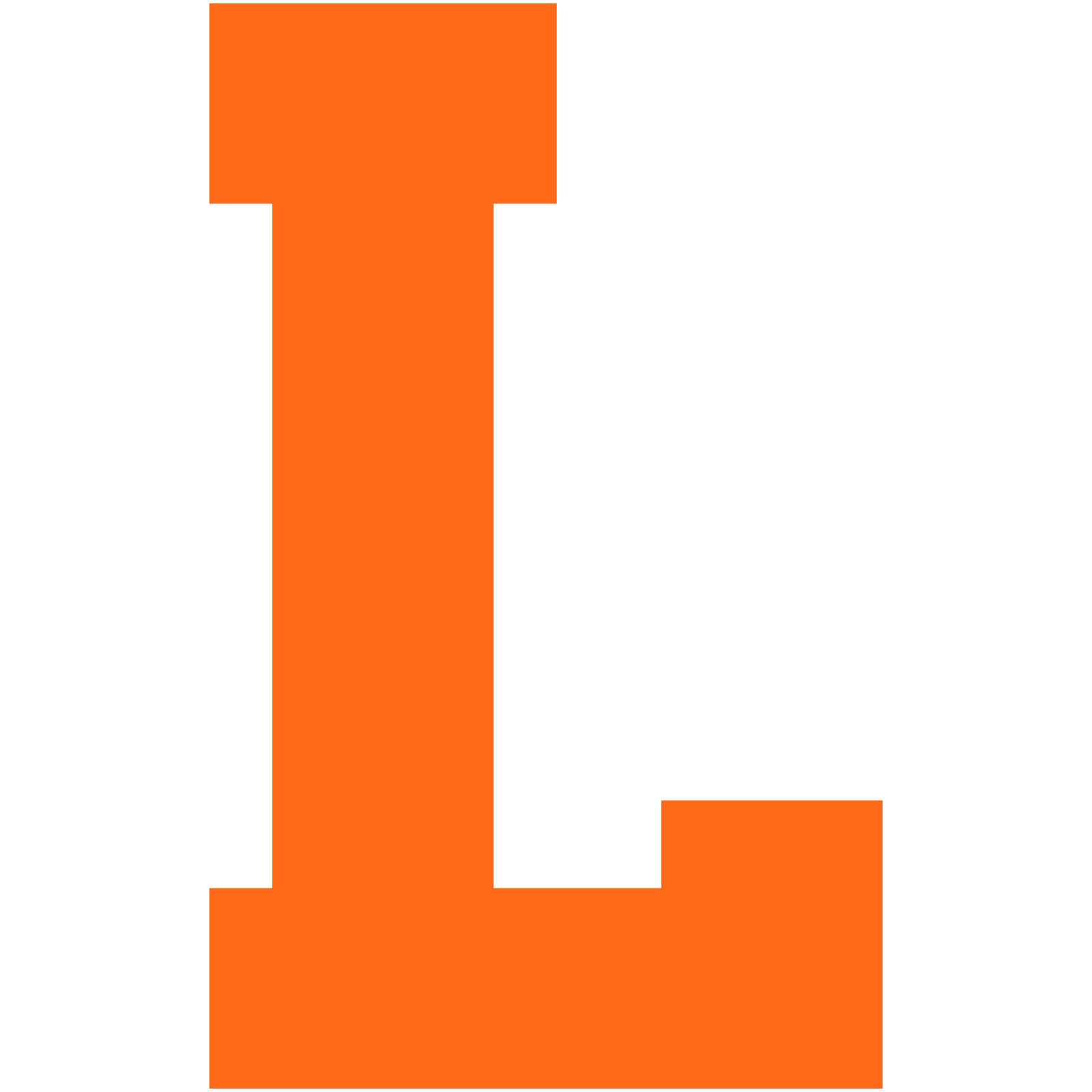 Varsity Letter L Decal Sticker Vinyl Window Laptop College Athletic ...