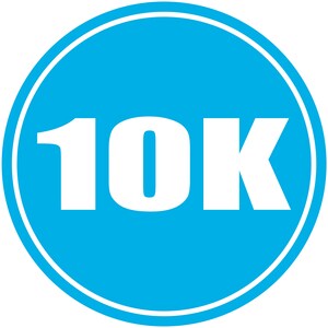10K Circle Logo 6.2 Miles Marathon Euro Running Vinyl Decal Car Window ...