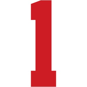 Varsity Number 1 Decal Sticker Vinyl Window Laptop College Athletic ...