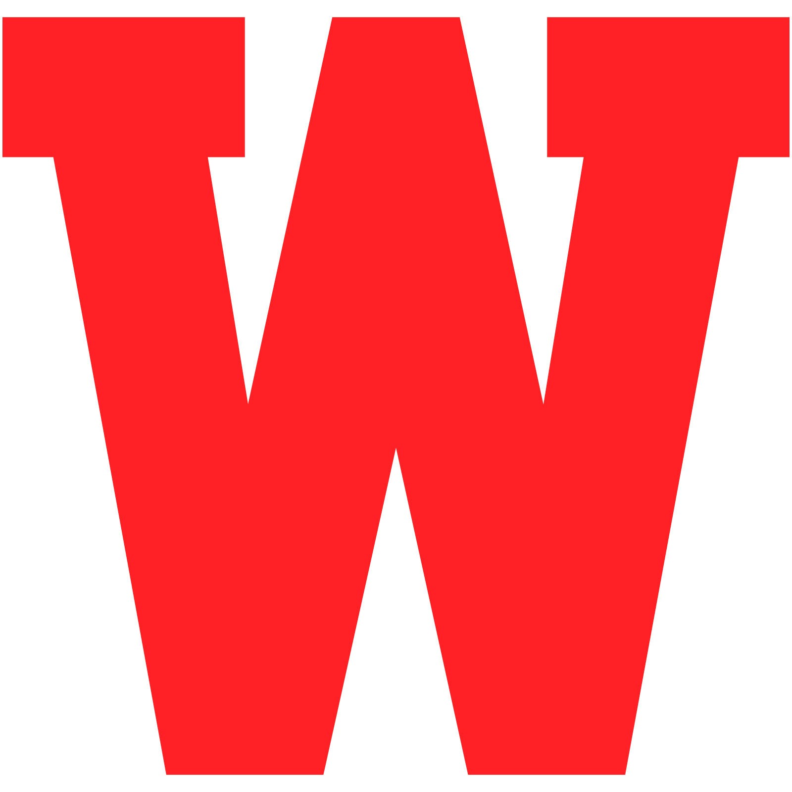 Varsity Letter W Decal Sticker Vinyl Window Laptop College | Etsy