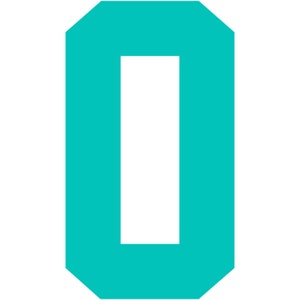 Varsity Number 0 Decal Sticker Vinyl Window Laptop College Athletic ...