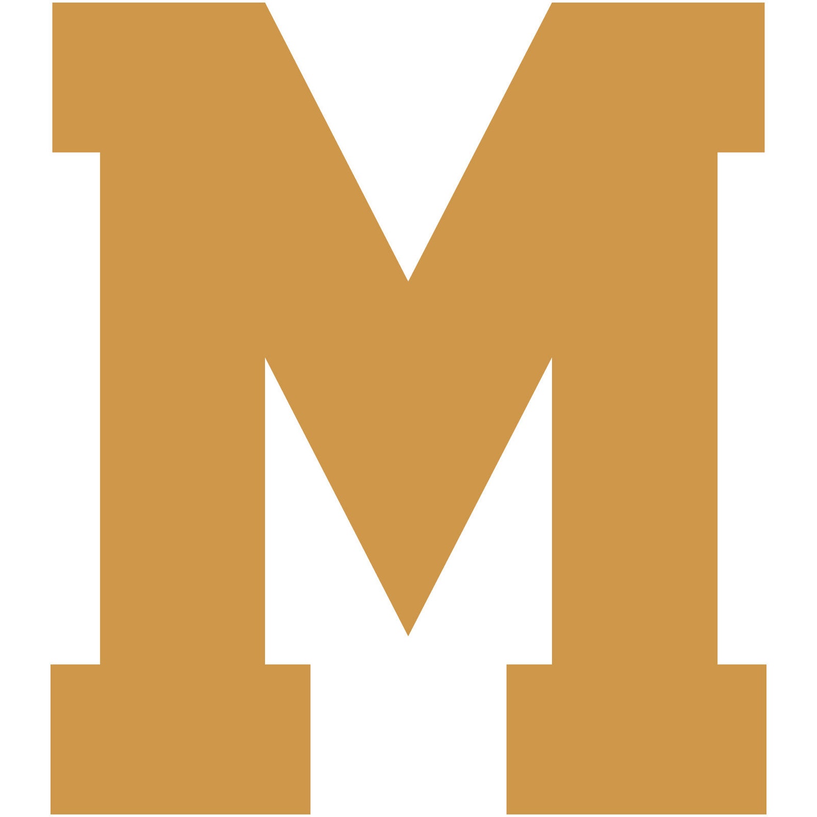 Varsity Letter M Decal Sticker Vinyl Window Laptop College Athletic ...