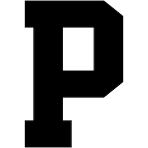 Varsity Letter P Decal Sticker Vinyl Window Laptop College Athletic ...