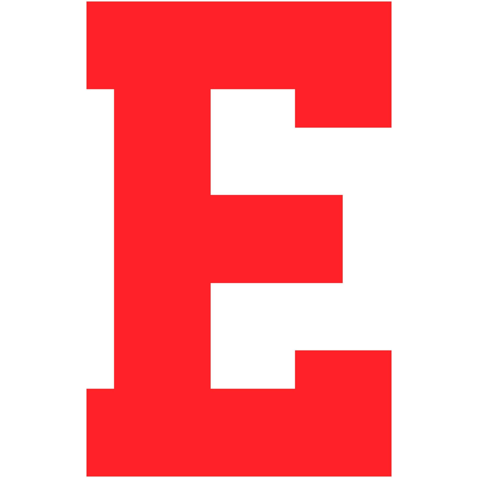 Varsity Letter E Decal Sticker Vinyl Window Laptop College Athletic ...