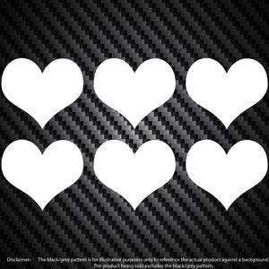 Heart Shape Pack Set Vinyl Decal Car Window Bumper Sticker Twinkle ...