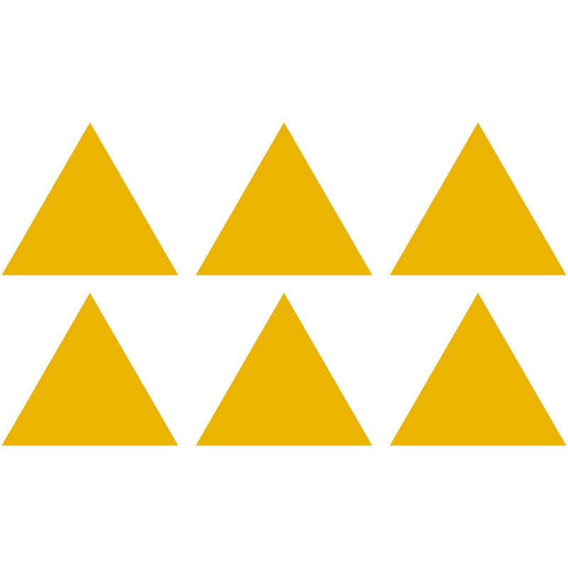 Triangle Wall Decal - Etsy