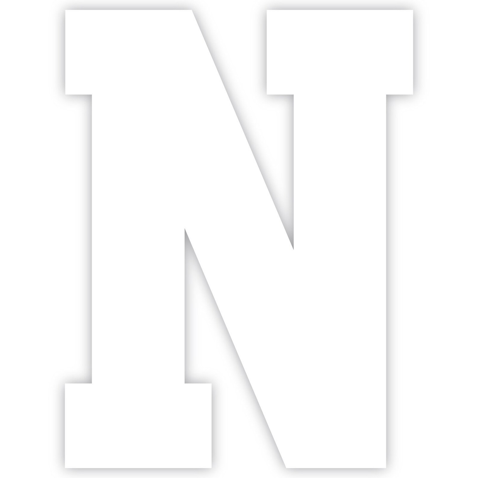 Varsity Letter N Decal Sticker Vinyl Window Laptop College - Etsy