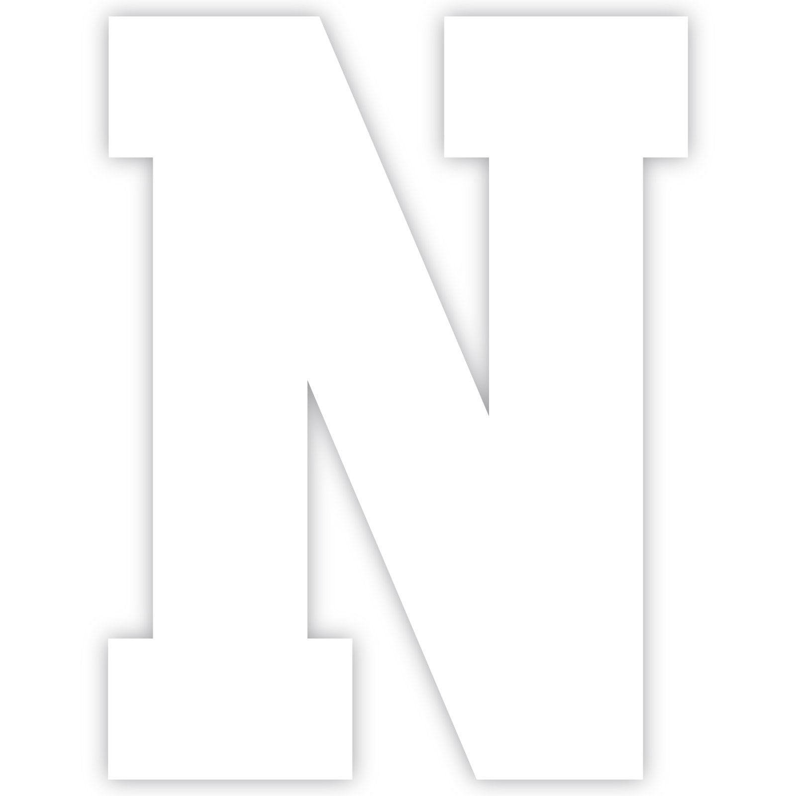 Varsity Letter N Decal Sticker Vinyl Window Laptop College - Etsy