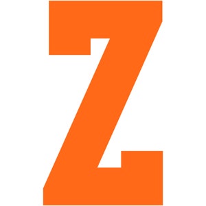 Varsity Letter Z Decal Sticker Vinyl Window Laptop College Athletic ...