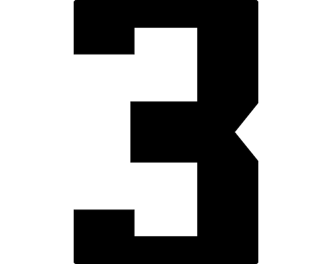 Varsity Number 9 Decal Sticker Vinyl Window Laptop College Athletic ...