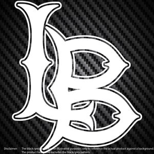 LBC Long Beach California University City State LB Logo V#2 Decal ...