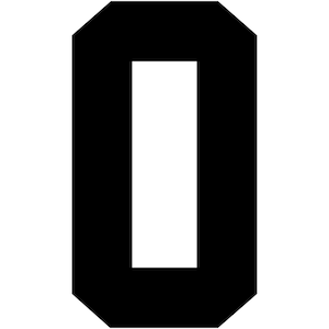 Varsity Number 0 Decal Sticker Vinyl Window Laptop College Athletic ...