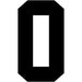 Varsity Number 0 Decal Sticker Vinyl Window Laptop College Athletic ...